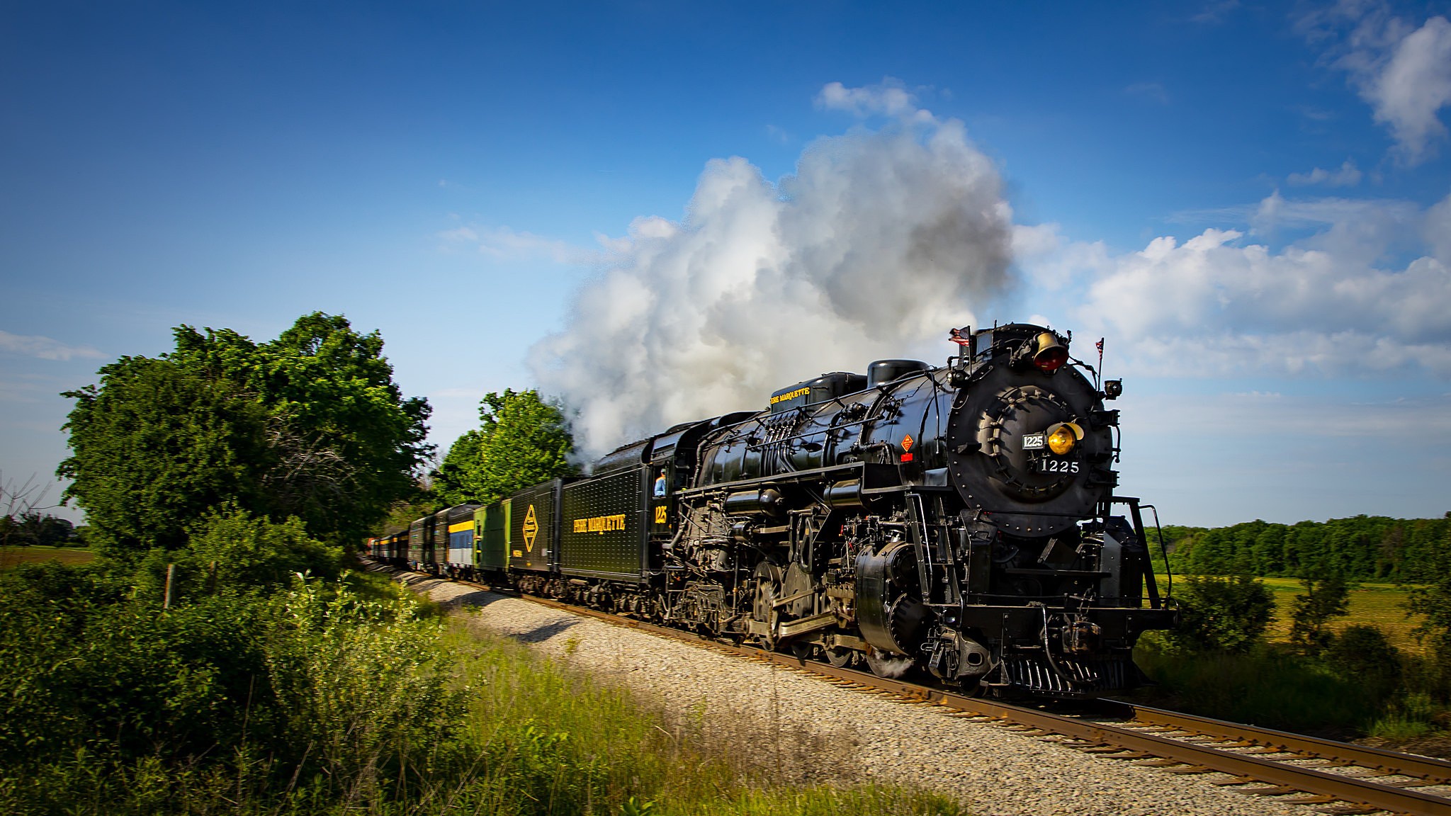 Pere Marquette Railway Steam Locomotive No. 1225