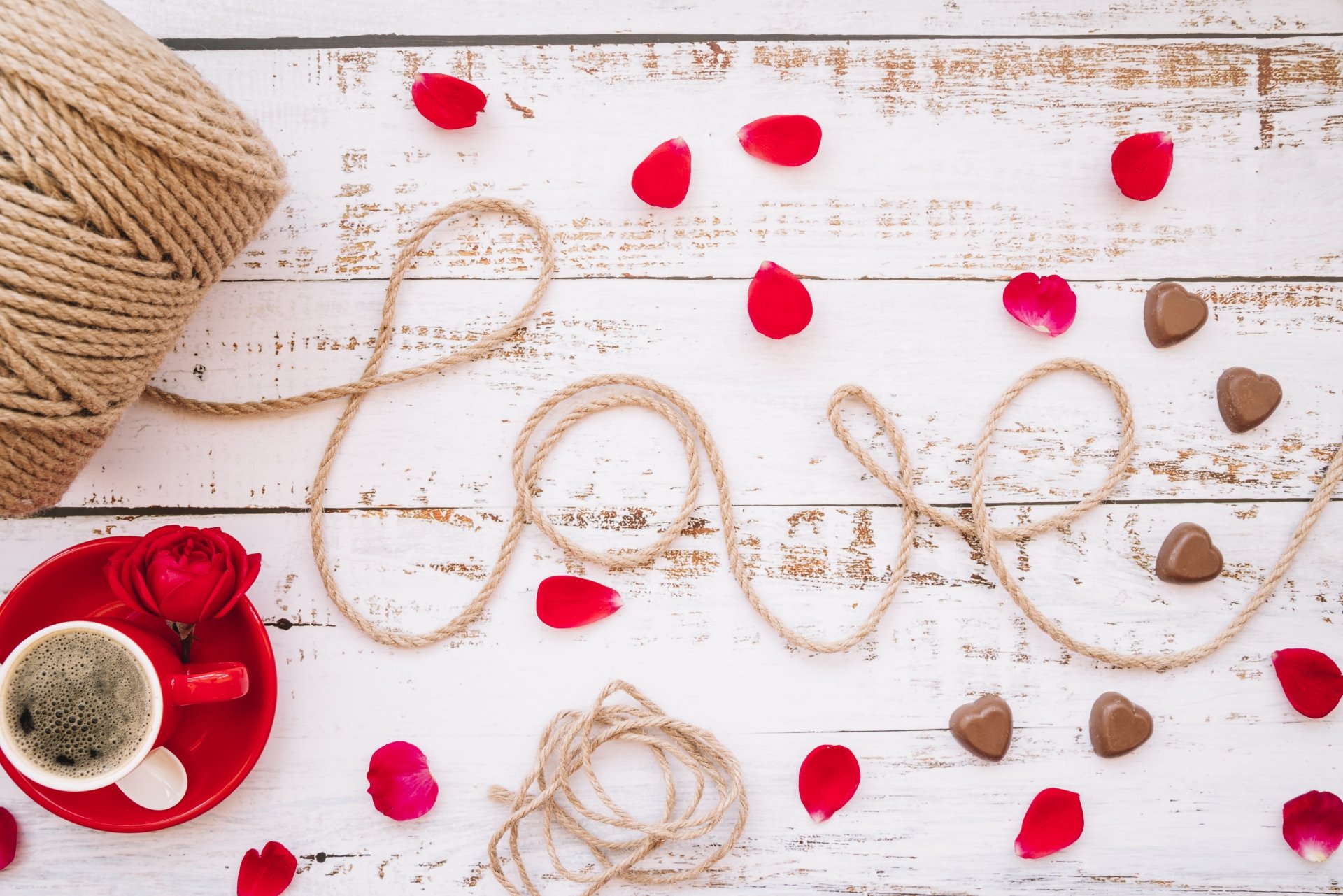 Download Petal Coffee Still Life Photography Love 4k Ultra HD Wallpaper ...