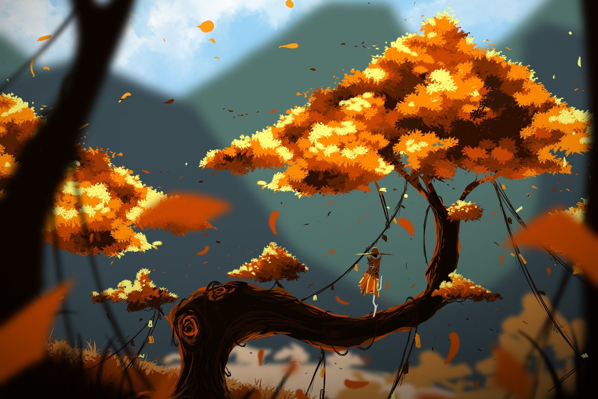 Autumn Fantasy Tree HD Wallpaper by Hinkos Eigeiter