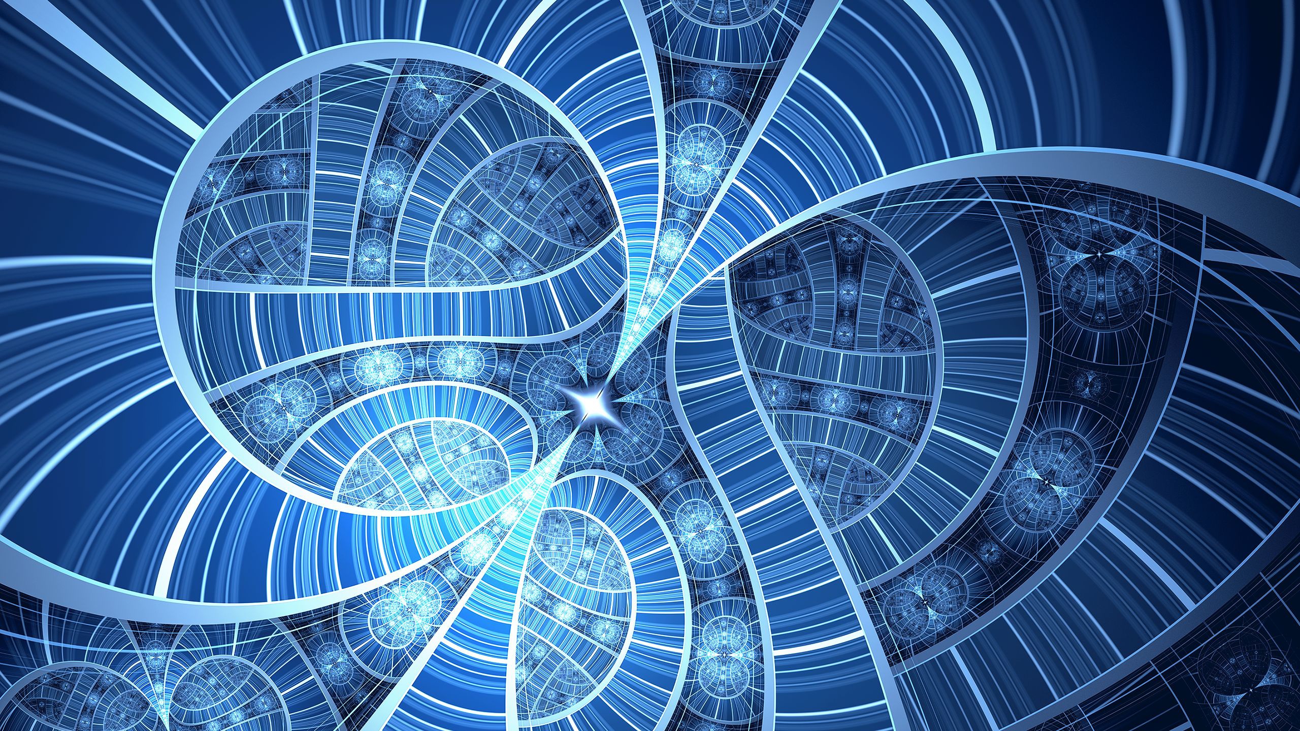 Download Blue Abstract Fractal Abstract Blue HD Wallpaper by Senzune
