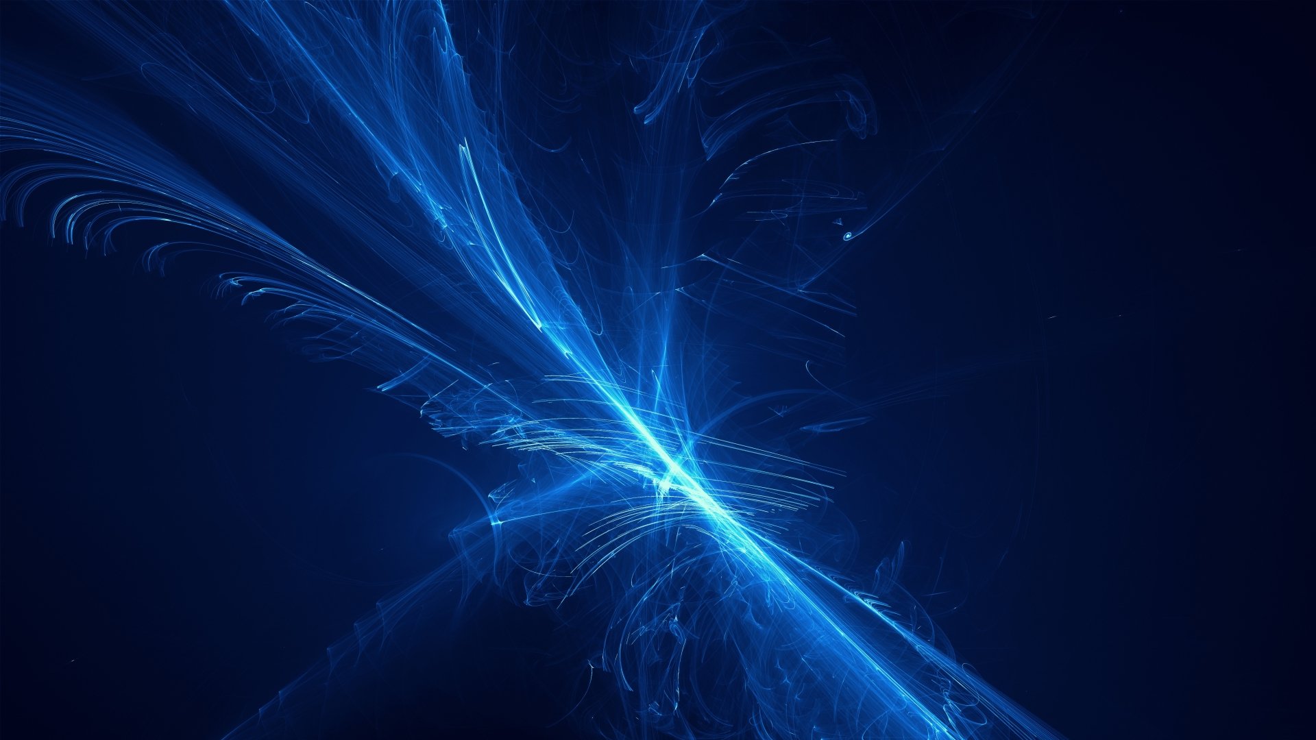 Radiant Blue Light: 4K Ultra HD Abstract Wallpaper