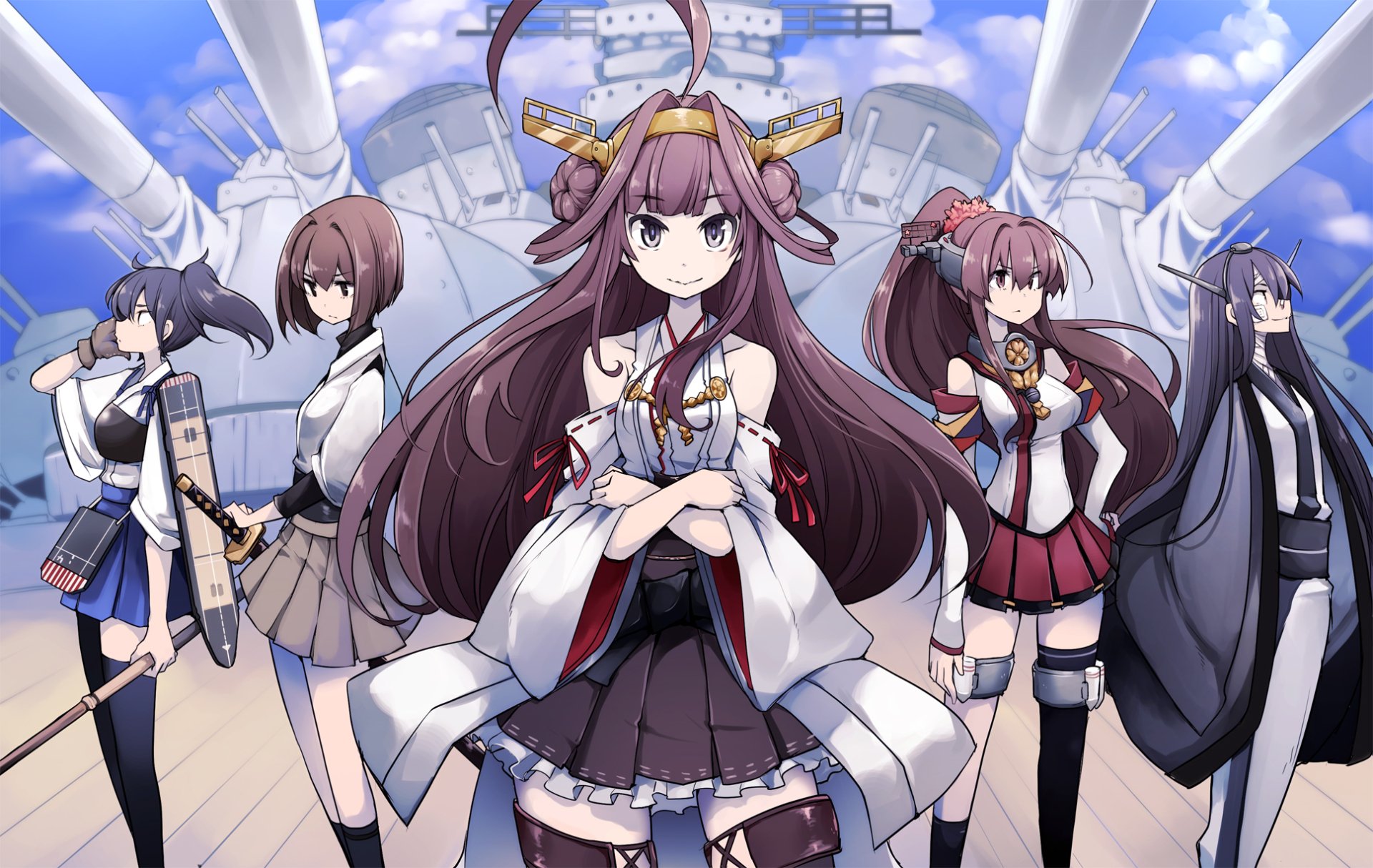 Download Yamato (Kancolle) Nagato (Kancolle) Kongou (Kancolle) Kaga ...