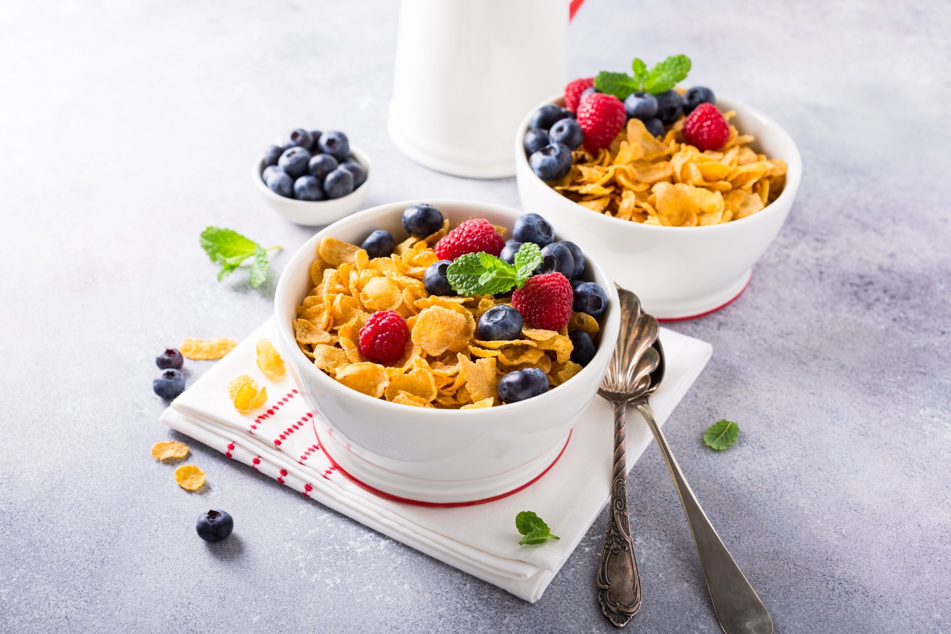Download Blueberry Berry Fruit Muesli Still Life Food Breakfast 4k ...