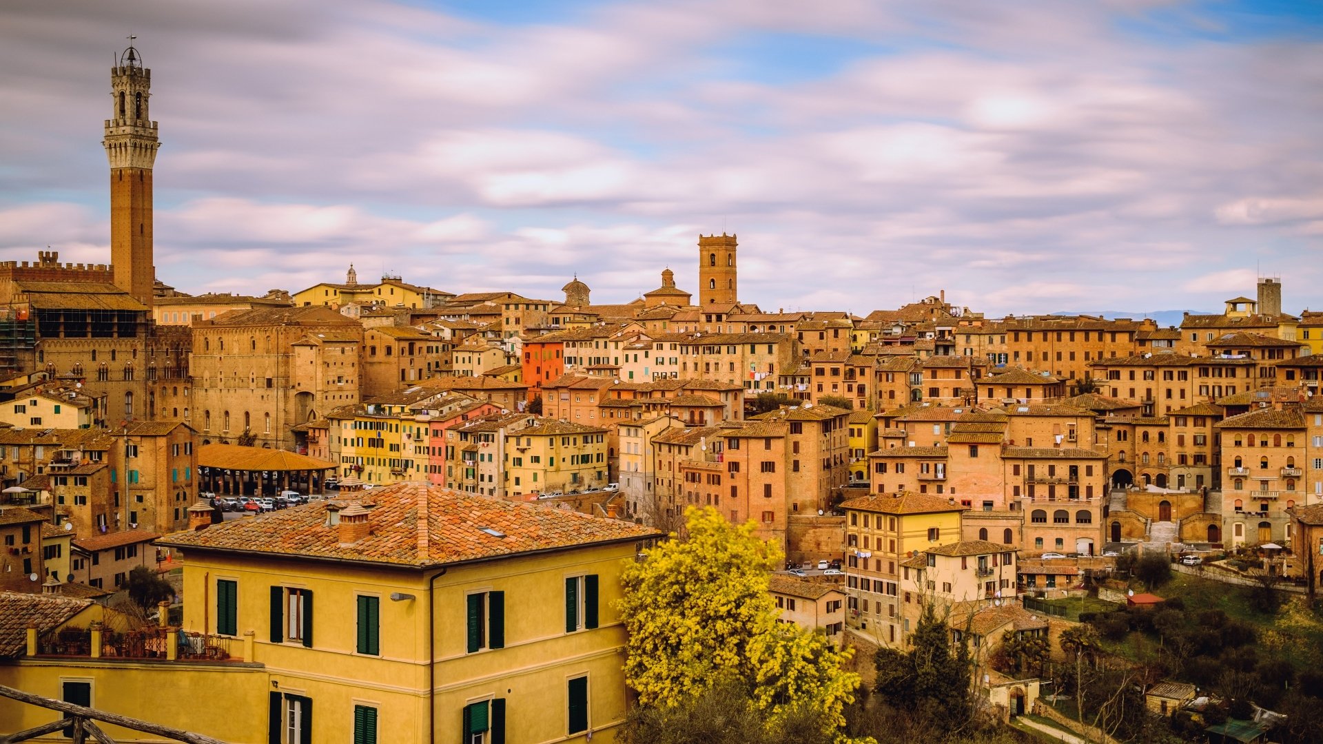 Download Italy Building Town Man Made Siena 4k Ultra HD Wallpaper