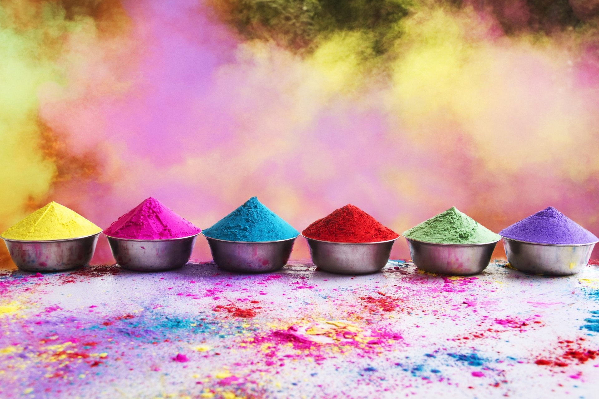 Holi Colorburst — 2K Quad HD Wallpaper